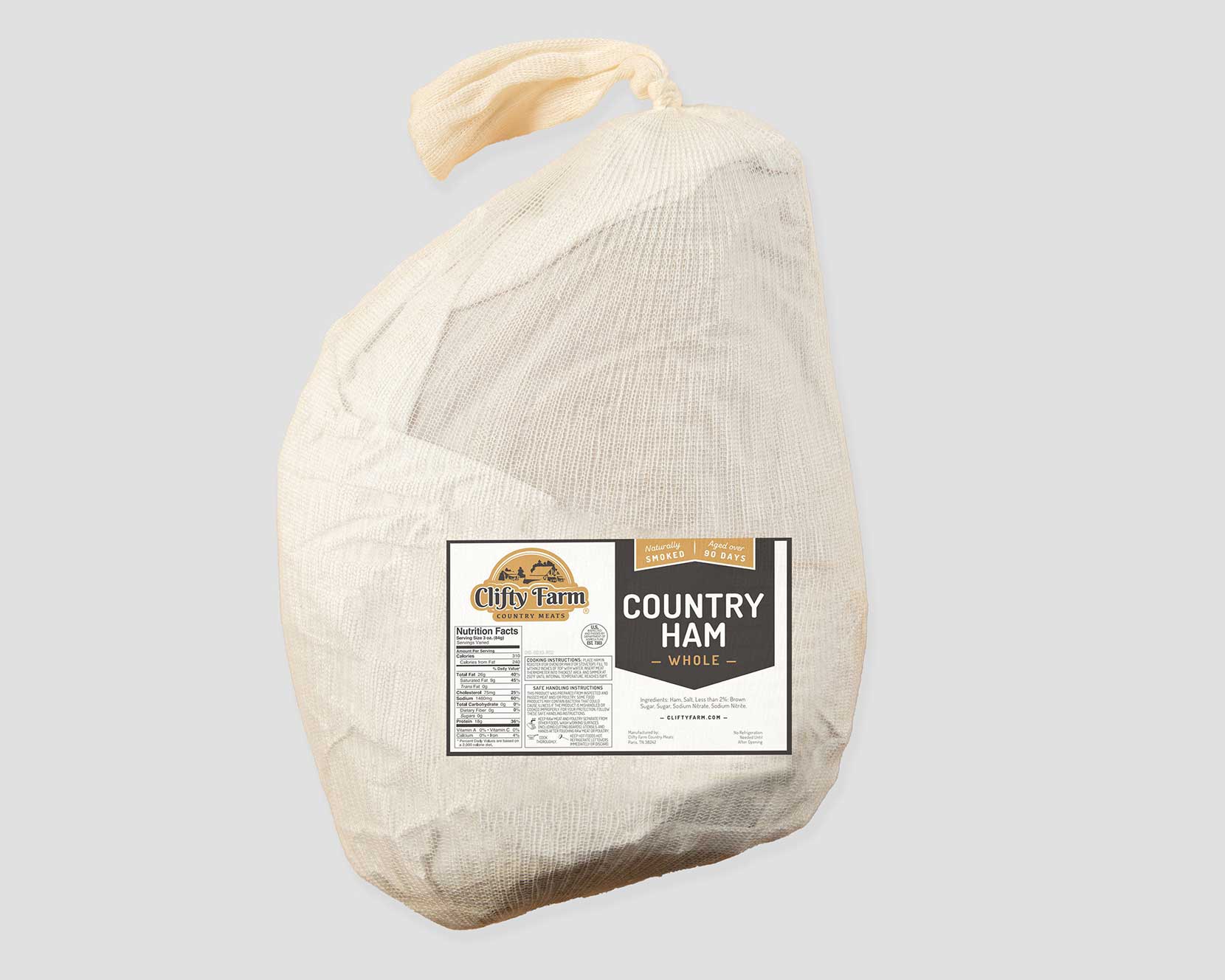 Whole Bone-In Country ham | Clifty Farms